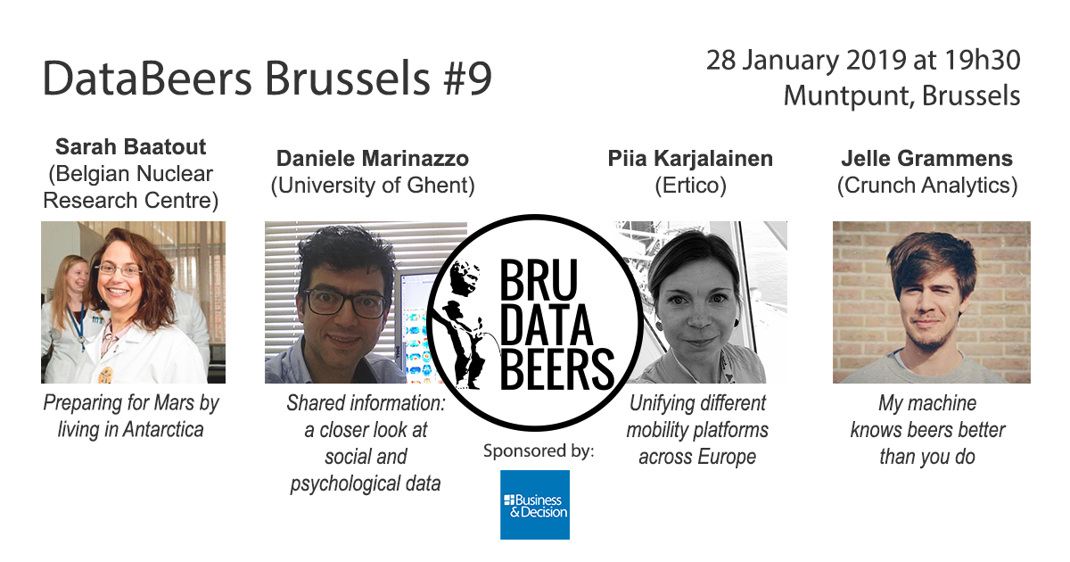 DataBeers Brussels no.9 – DataBeers Brussels
